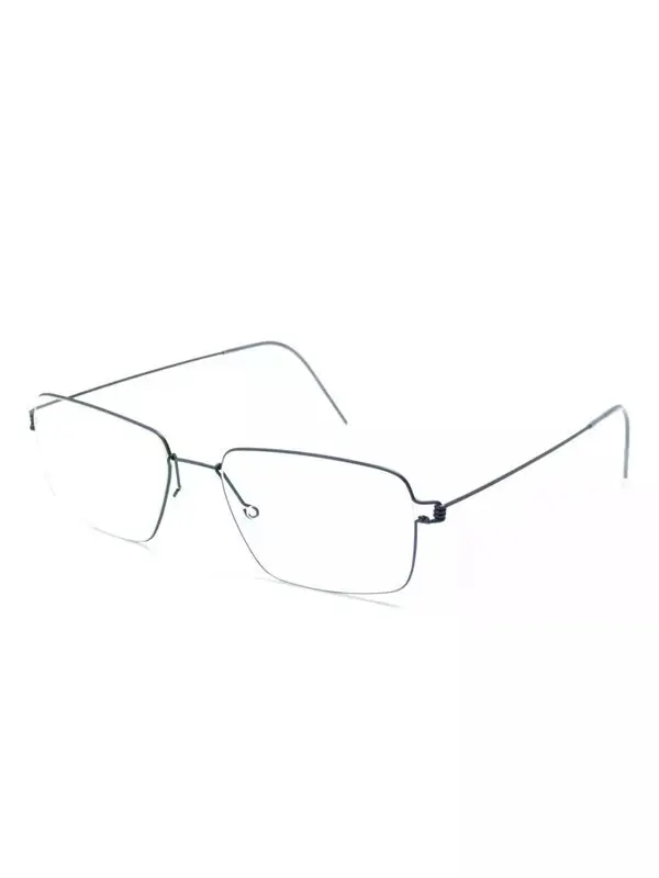 LINDBERG Aaron Rectangle-frame Eyeglasses - Blue