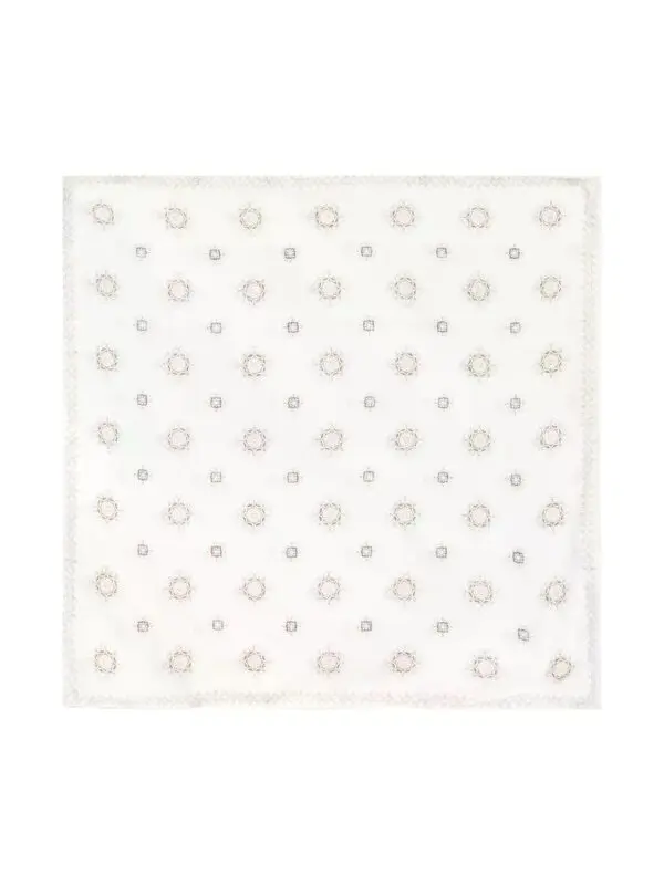 Brunello Cucinelli Silk Scarf - White