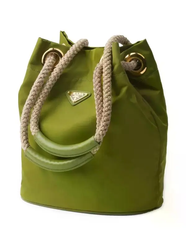 Prada Small Mariner Bucket Bag - Green