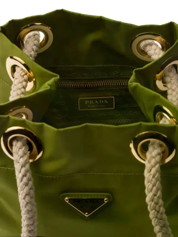 Prada Small Mariner Bucket Bag - Green