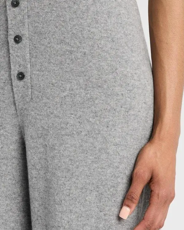 Guest In Residence Everywear Cashmere Knit Relaxed Pants - Gray