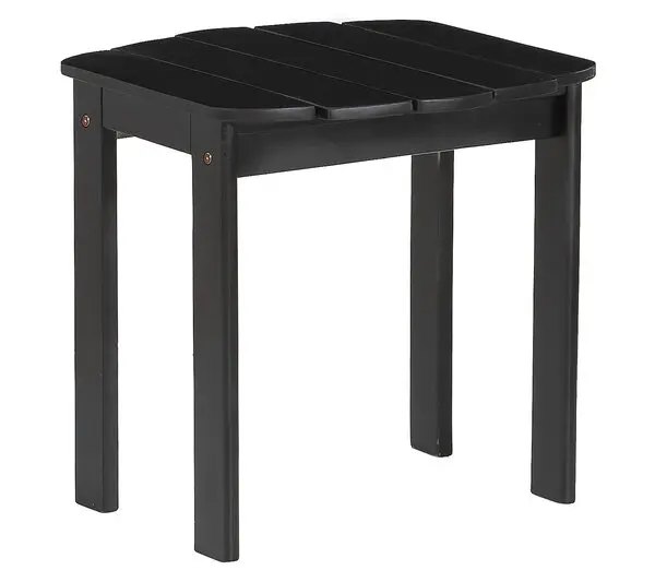 LINON Home Black Adirondack End Table