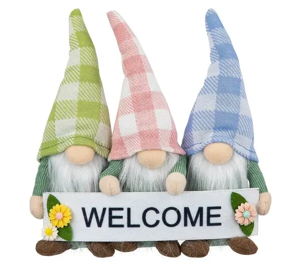 NORTHLIGHT Gnome Trio Spring Table Decoration 7