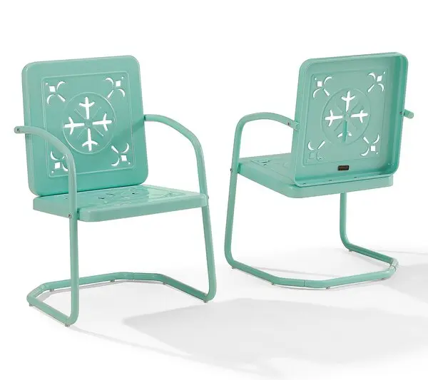 CROSLEY Azalea 2-piece Retro Outdoor Chair Set - One-color