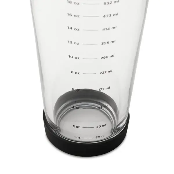 RABBIT Glass 18 Oz Cocktail Shaker Bottle