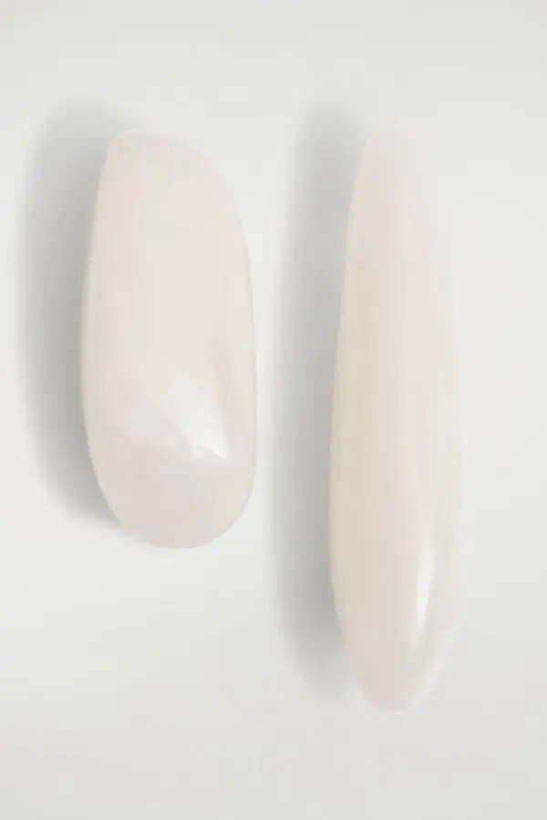 Cos Mismatched Sculptural Resin Earrings