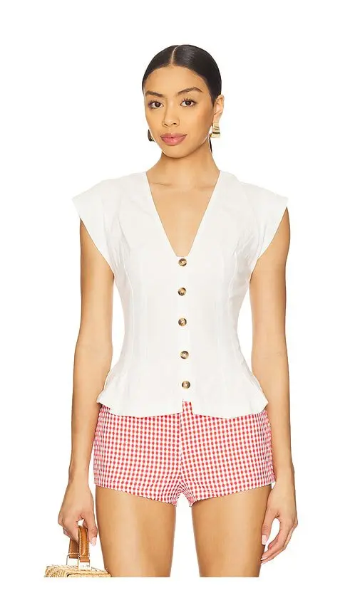 Free People X Revolve Dylan Vest - White