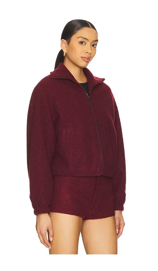 Amanda Uprichard X Como Bomber Jacket - Burgundy