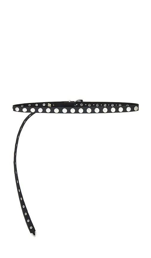 PETIT MOMENTS Long Studded Disc Belt - Black