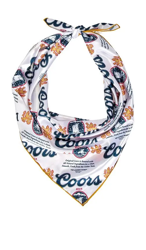 THE LAUNDRY ROOM X Coors Original Printed Bandana - White