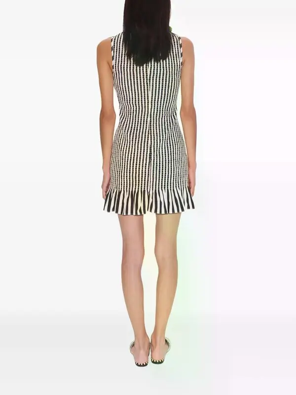 SIMONMILLER Belle Smocked Mini Dress - Black