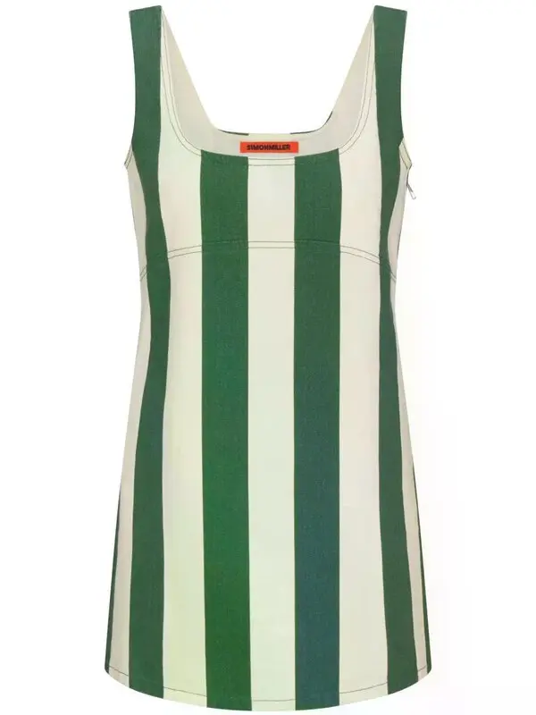 SIMONMILLER Sahara Striped Dress - Green