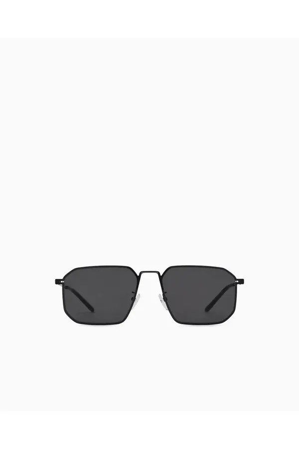 Emporio Armani Irregular-shaped Asian Fit Sunglasses - Black
