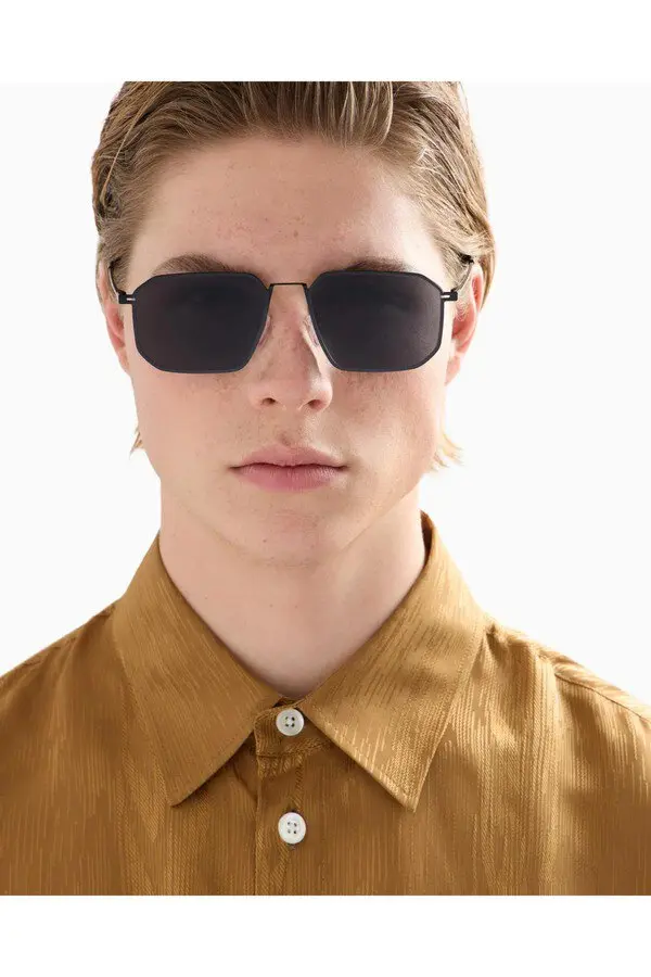 Emporio Armani Irregular-shaped Asian Fit Sunglasses