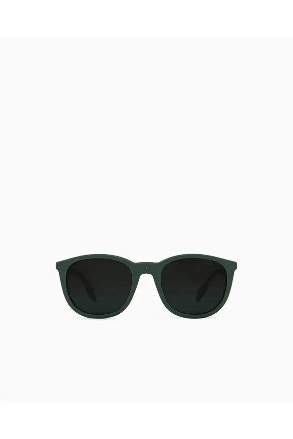 Emporio Armani Panto Sunglasses With Interchangeable Lenses - Black