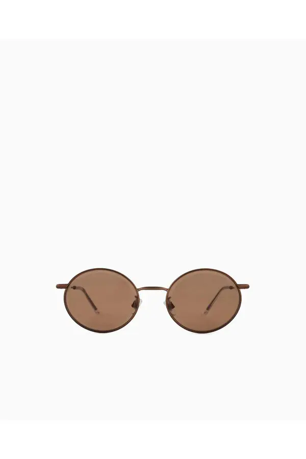 Giorgio Armani Oval Sunglasses - Natural