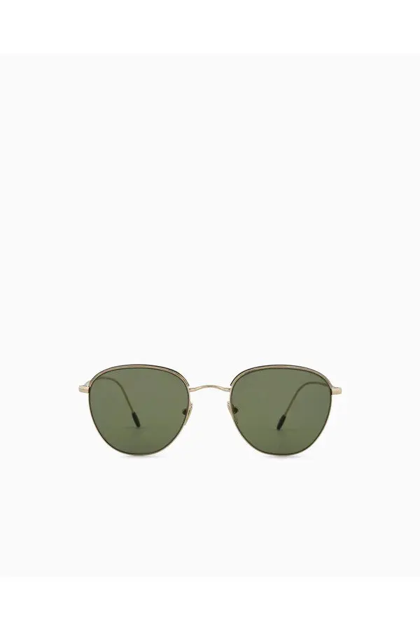 Giorgio Armani Square Sunglasses - Gold