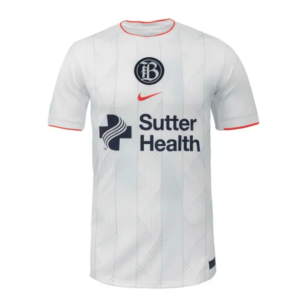 Nike Bay Fc 2025 Stadium Home Dri-fit Nwsl Replica Jersey - White