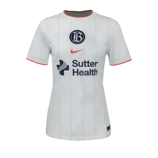 Nike Bay Fc 2025 Stadium Home Dri-fit Nwsl Replica Jersey - White