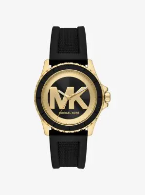 Michael Kors Everest Gold-tone And Silicone Watch