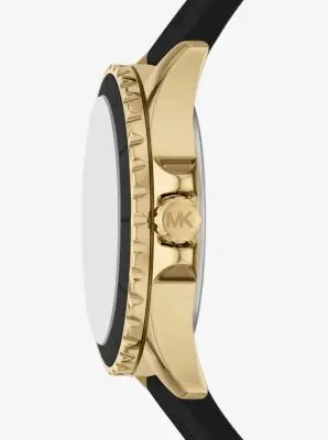 Michael Kors Everest Gold-tone And Silicone Watch