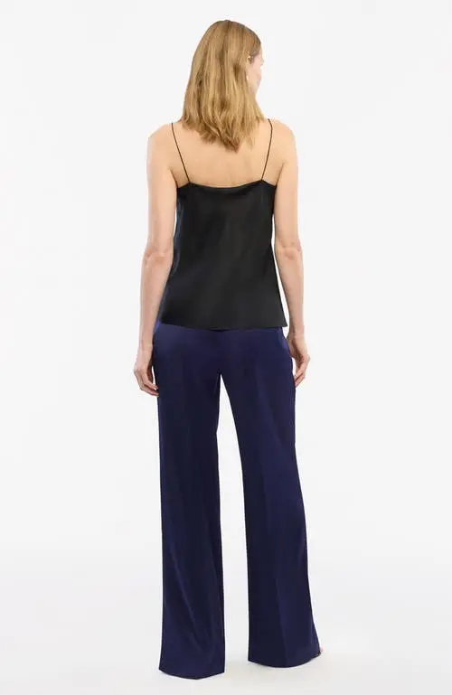 Another Tomorrow Silk Camisole - Black