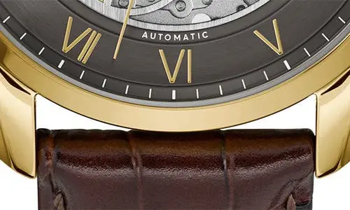 BOSS Principle Skeleton Automatic Strap Watch - Gray