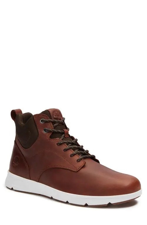 Timberland Parker Street High-top Sneakers - Rust Full Grain