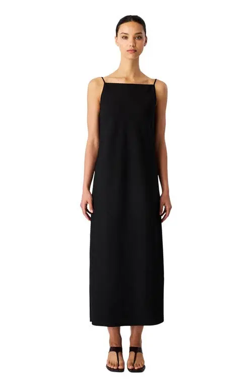 Another Tomorrow Square Neck Slip Dress