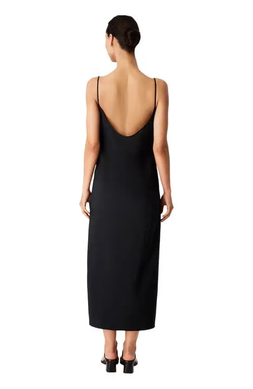 Another Tomorrow Square Neck Slip Dress