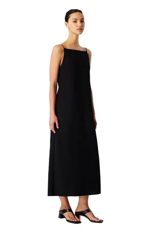 Another Tomorrow Square Neck Slip Dress