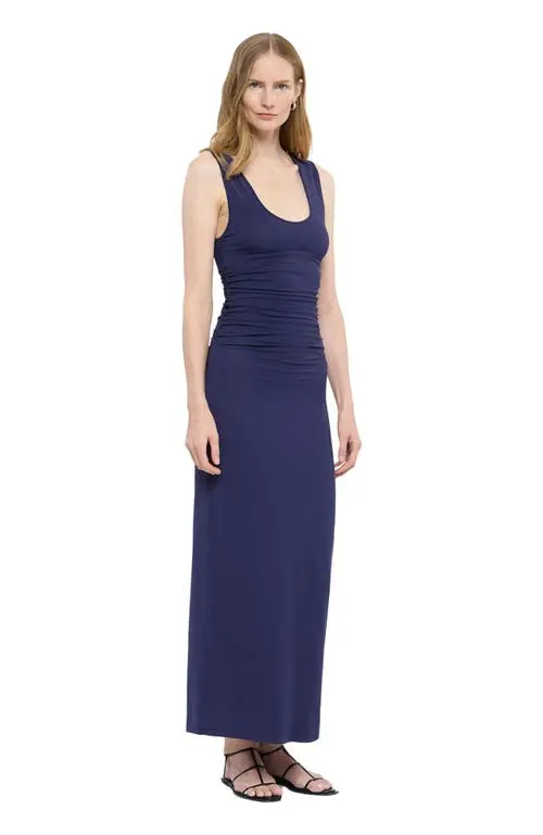 Another Tomorrow Ruched Tank Maxi Dress