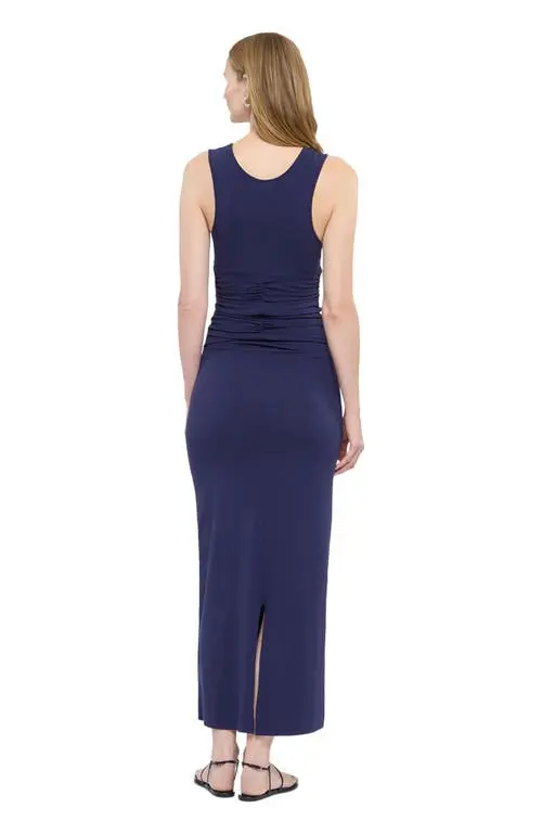 Another Tomorrow Ruched Tank Maxi Dress