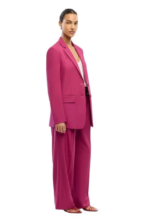 Another Tomorrow Oversized Blazer - Magenta