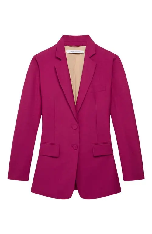 Another Tomorrow Oversized Blazer - Magenta