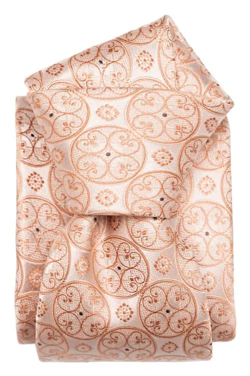 ELIZABETTA Palladio Silk Jacquard Neck Tie - Blush