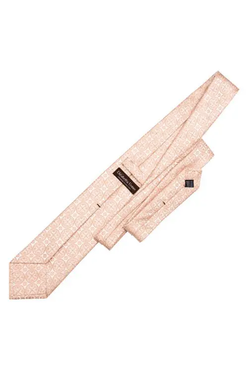ELIZABETTA Palladio Silk Jacquard Neck Tie - Blush