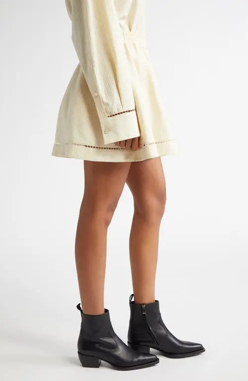 GOLDEN GOOSE Journey Texture Stripe Circle Skirt