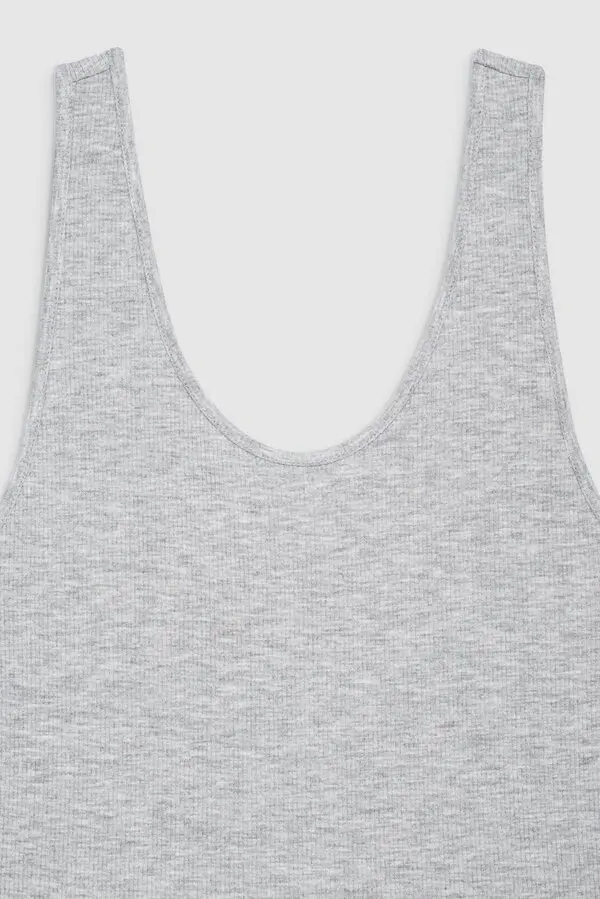 ANINE BING Ginny Bodysuit - Heather Grey