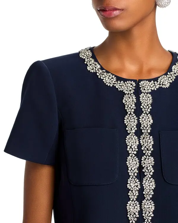 Cinq À Sept Samina Embellished Jacket - Navy