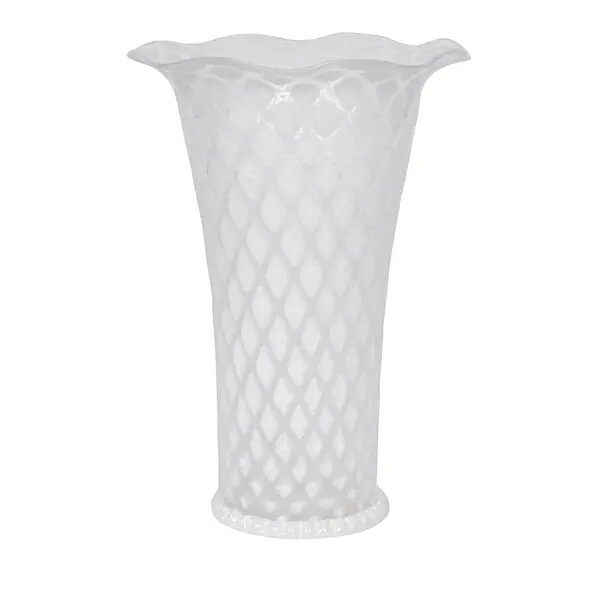 JULISKA Trellis 9 Flared Vase - White