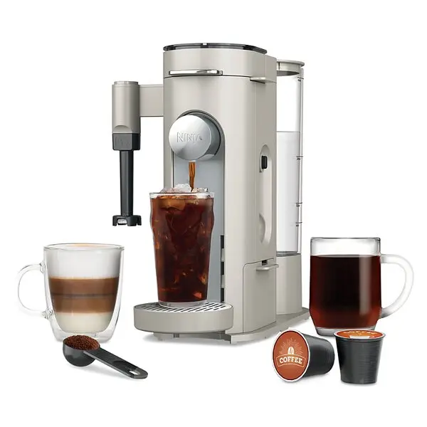 NINJA Single Serve Pods And Grounds Specialty Coffee Maker - Stone