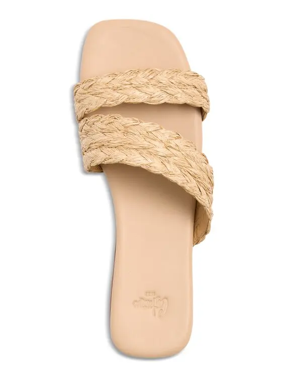 CastaÑer Paz Woven Slide Sandals - Natural