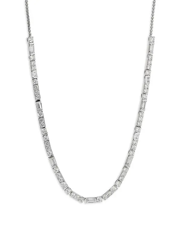 Nadri Cubic Zirconia Collar Necklace - Silver