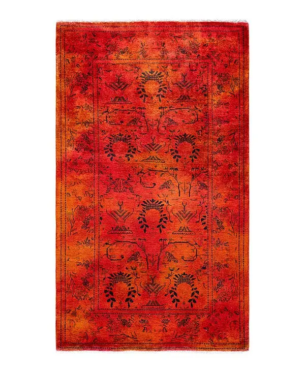Bloomingdale'S Fine Vibrance M1120 Area Rug, 3'2 X 5'4 - Orange