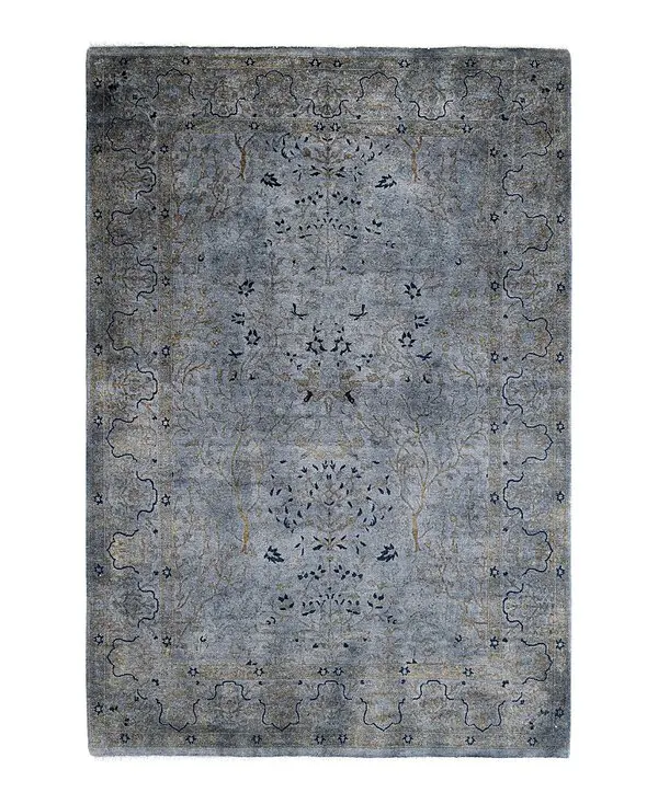 Bloomingdale'S Fine Vibrance M1289 Area Rug, 4'7 X 6'8 - Gray