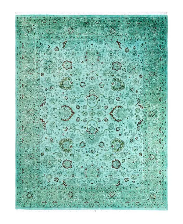 Bloomingdale'S Fine Vibrance M1402 Area Rug, 8'1 X 10'2 - Blue