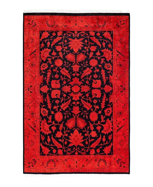 Bloomingdale'S Fine Vibrance M1452 Area Rug, 4'1 X 6'1 - Orange