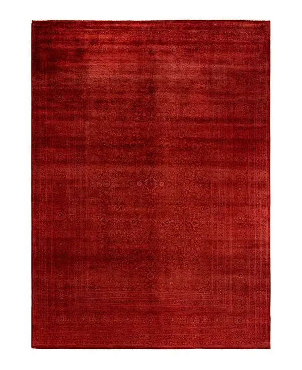 Bloomingdale'S Fine Vibrance M1367 Area Rug, 9'1 X 12'8 - Red