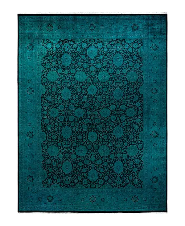 Bloomingdale'S Fine Vibrance M1250 Area Rug, 9'2 X 12'1 - Blue
